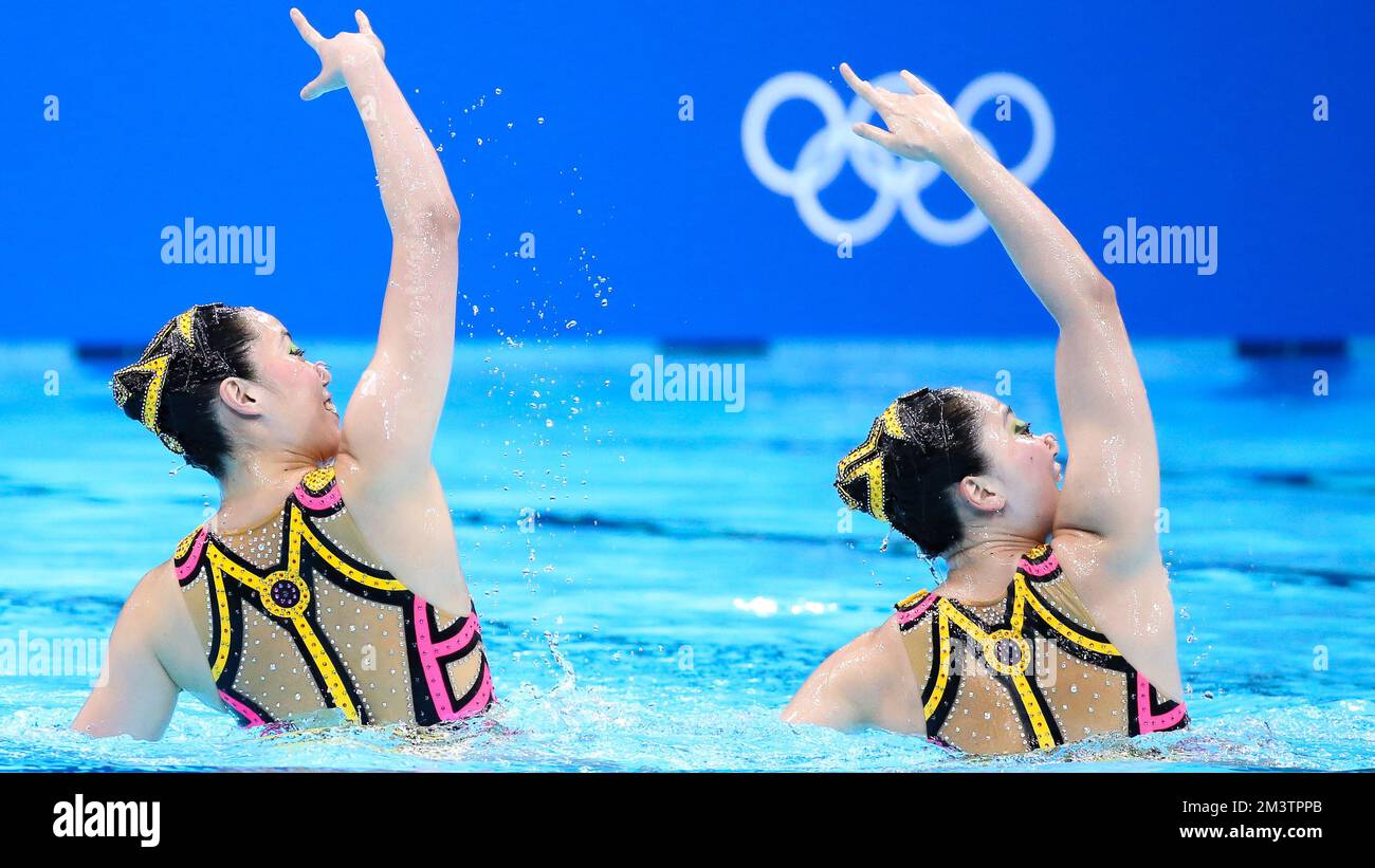 AUG 4, 2021 - TOKYO, JAPAN: INUI Yukiko and YOSHIDA Megumu of Japan ...
