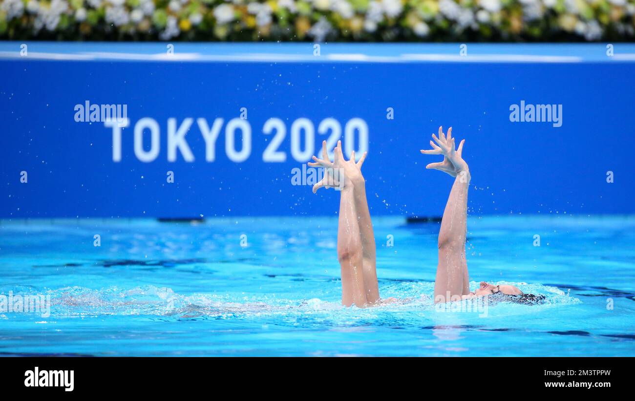 AUG 4, 2021 - TOKYO, JAPAN: Marta FIEDINA and Anastasiya SAVCHUK of ...