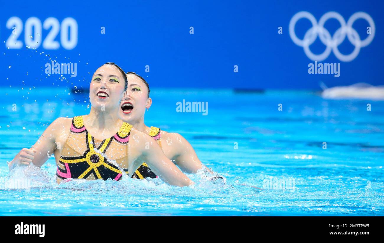AUG 4, 2021 - TOKYO, JAPAN: INUI Yukiko and YOSHIDA Megumu of Japan ...