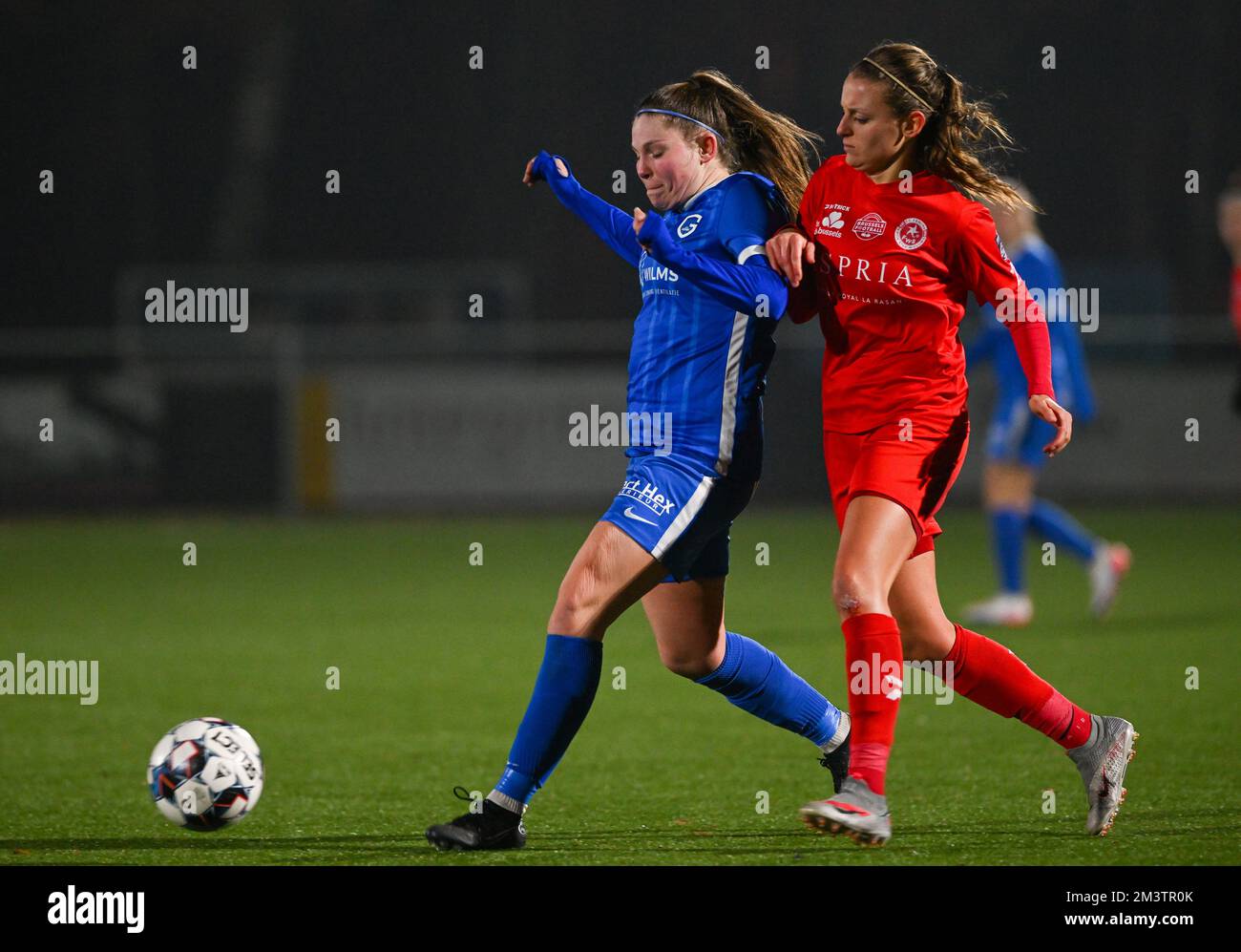Joy Kersten (20) of Genk pictured with Lisa Despret (6) of Woluwe ...