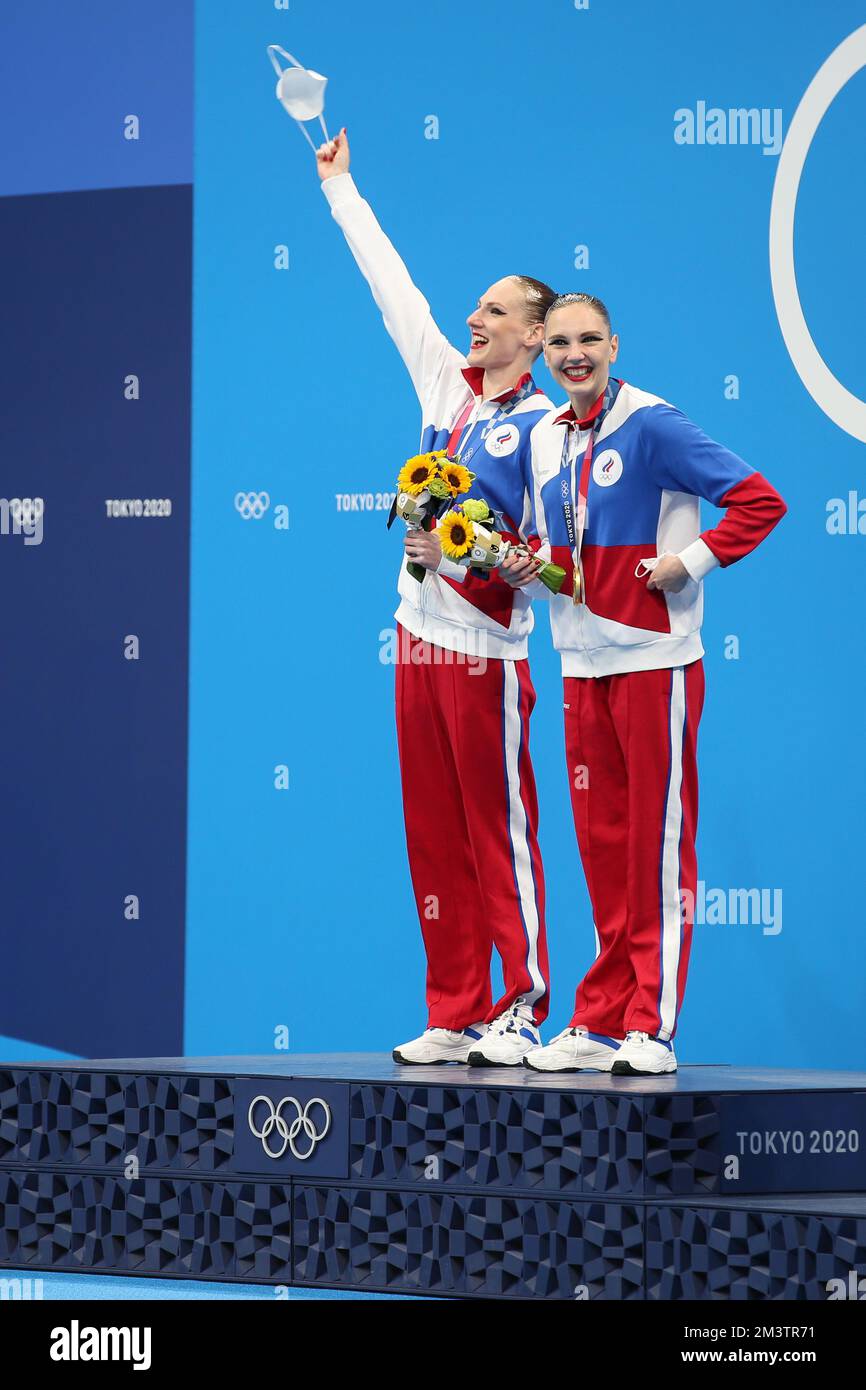 AUG 4, 2021 - TOKYO, JAPAN: Svetlana ROMASHINA and Svetlana ...
