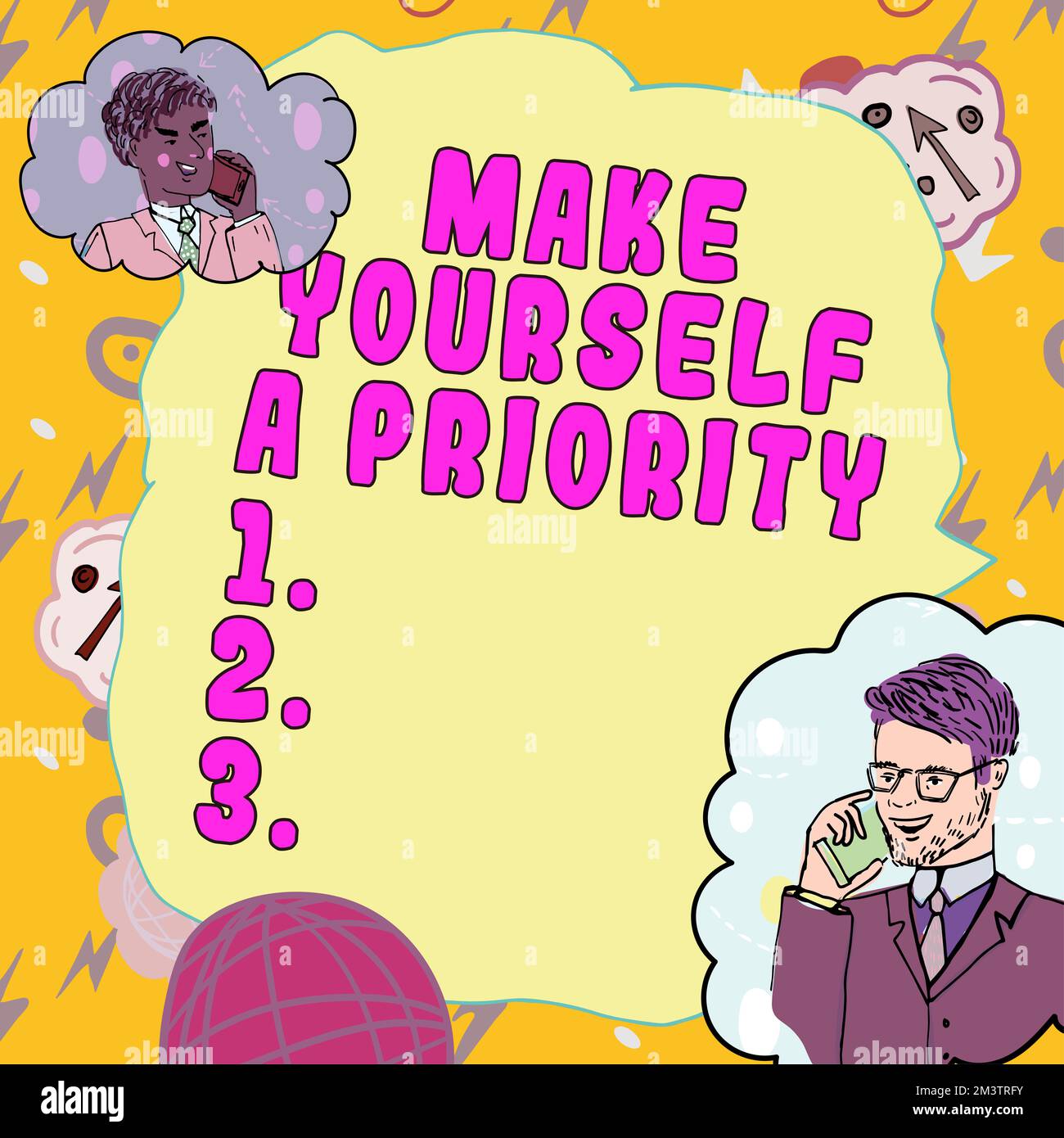 Text sign showing Make Yourself A Priority. Business showcase Think in ...