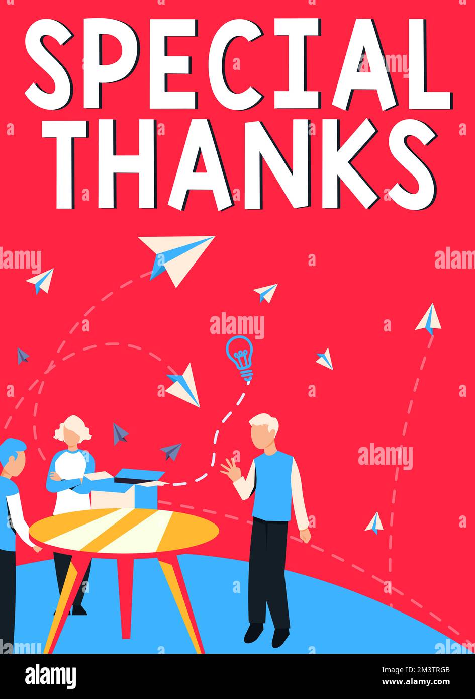 Hand writing sign Special Thanks. Business approach expression of ...