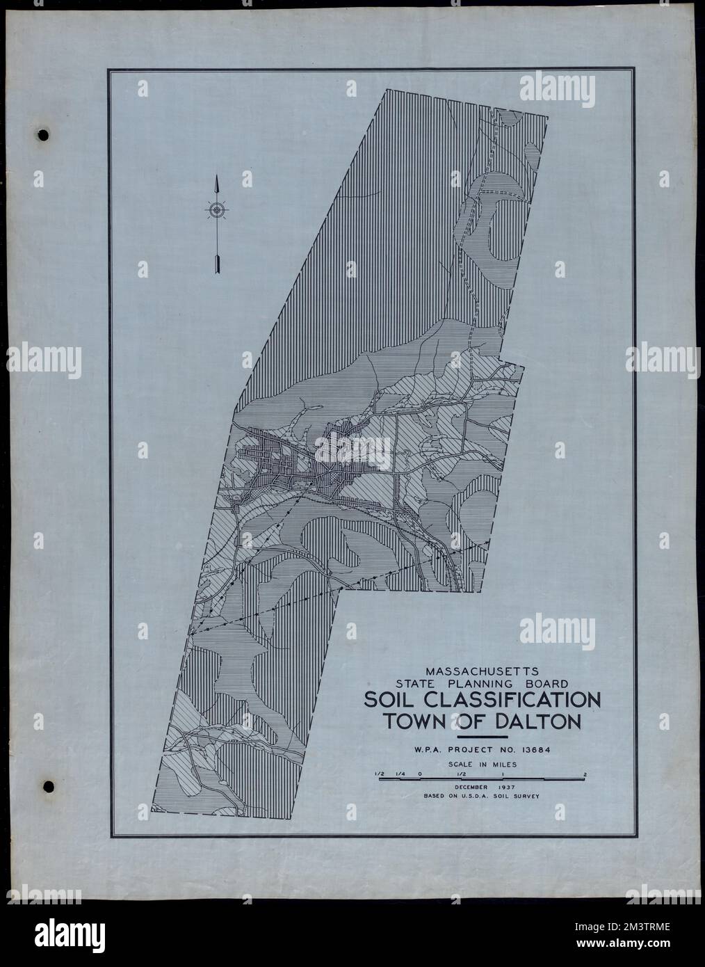 Soil Classification Town of Dalton , Roads, Cities and towns, Land use ...