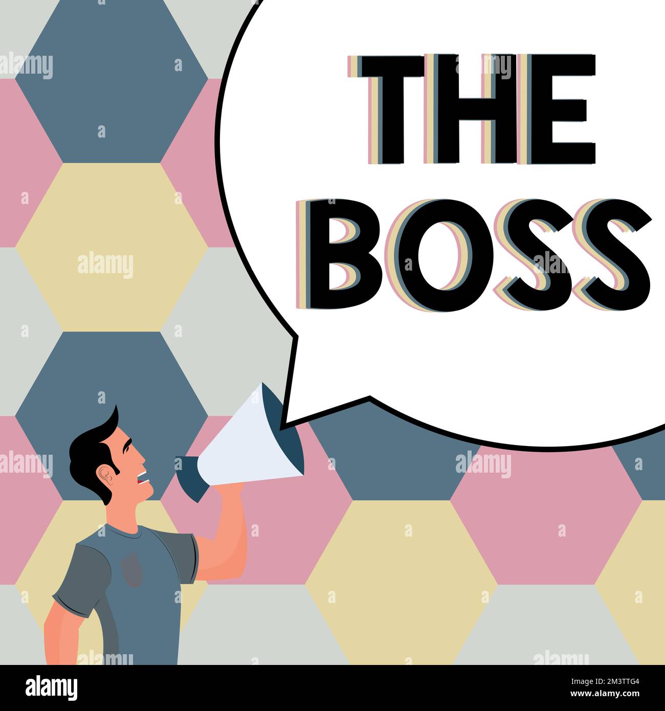 Hand writing sign The Boss. Business idea a person who exercises ...