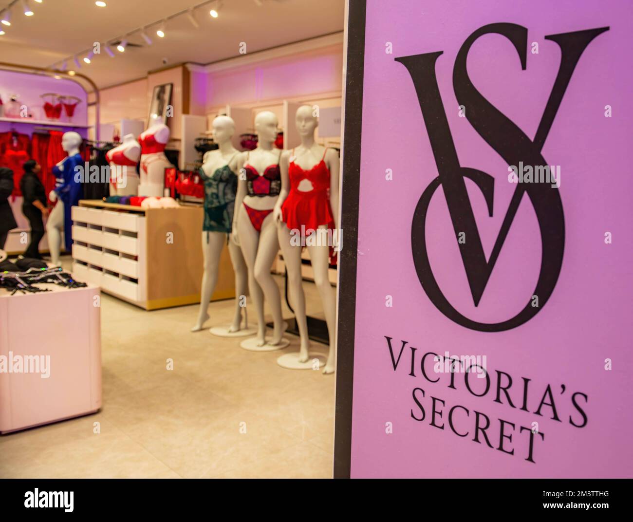 New Delhi, India. 16th Dec, 2022. Newly opened Victoria's Secret first ...