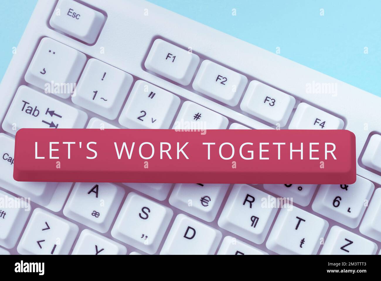 Conceptual display Let's Work Together. Business approach Unite and ...