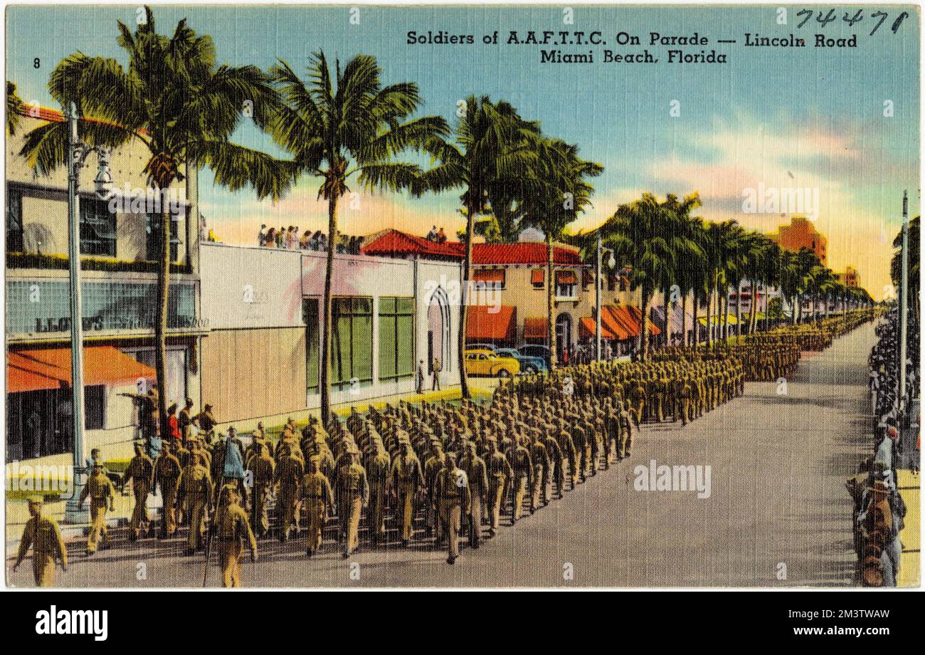 1940s lincoln road miami hi-res stock photography and images - Alamy