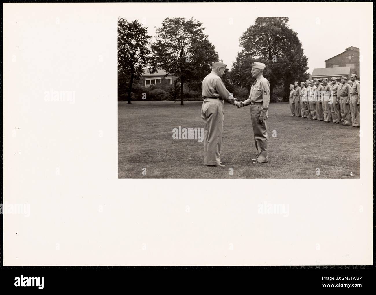 Soldiers shaking hands , Soldiers, Watertown Arsenal Mass.. Records of ...
