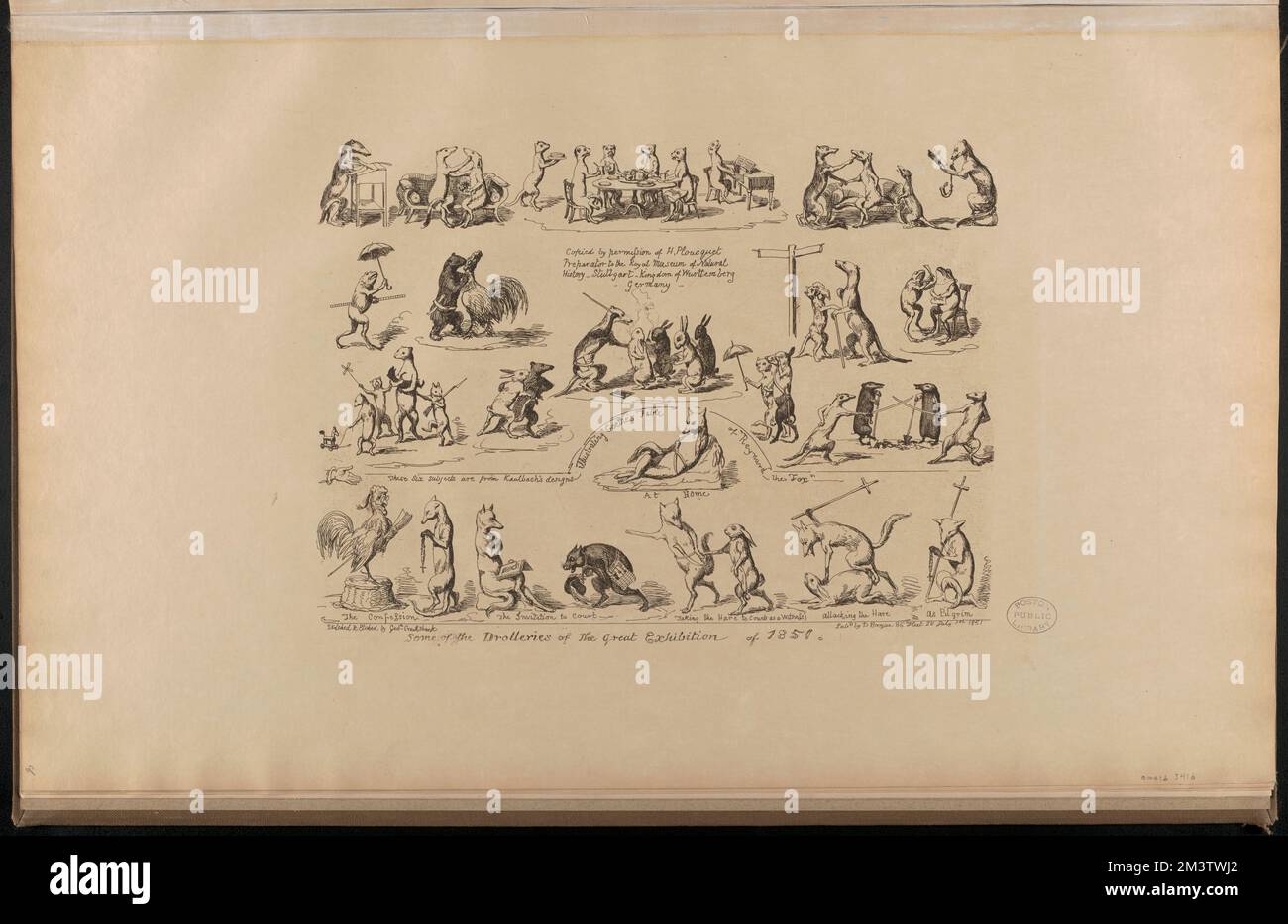 Some of the drolleries of the Great Exhibition of 1851 , Animals in ...