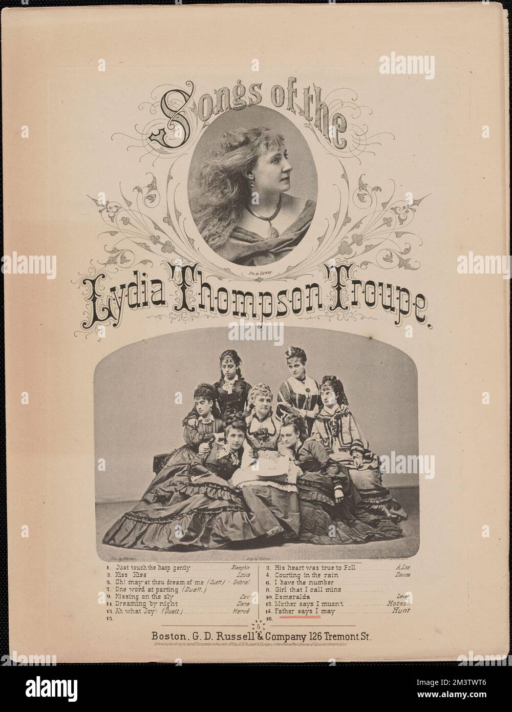 Songs of the Lydia Thompson Troupe : Father says I may , Thompson ...