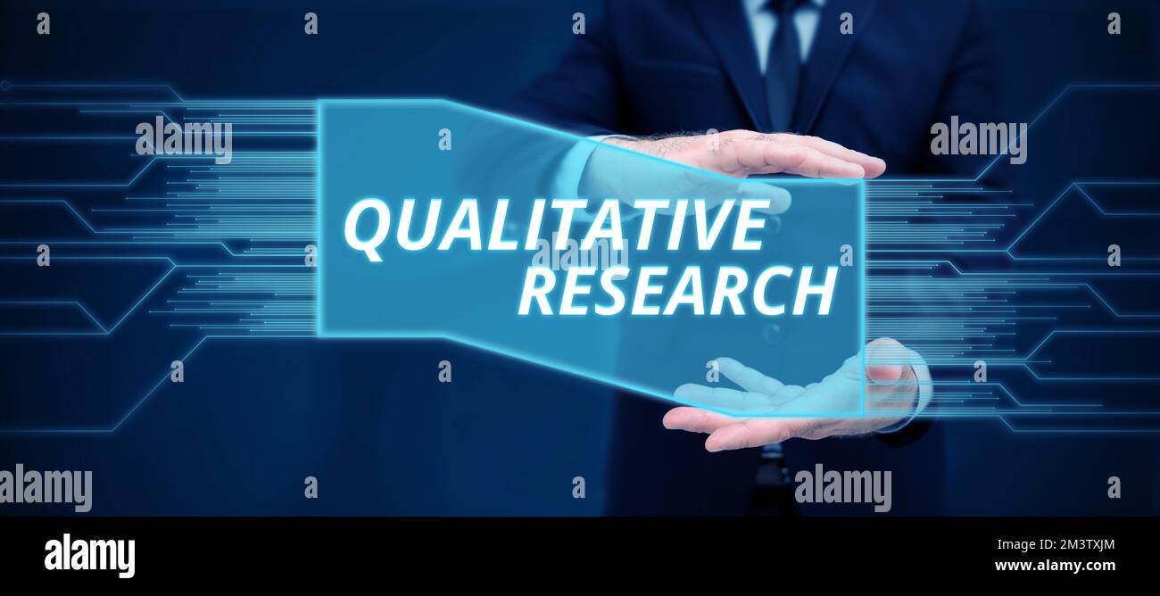 Conceptual display Qualitative Research. Word for Certified to perform ...