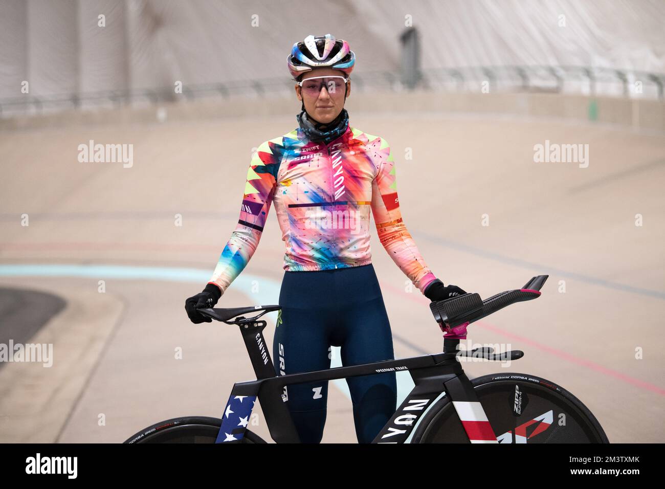 Individual pursuit World champion Chloe Dygert with her new Canyon ...