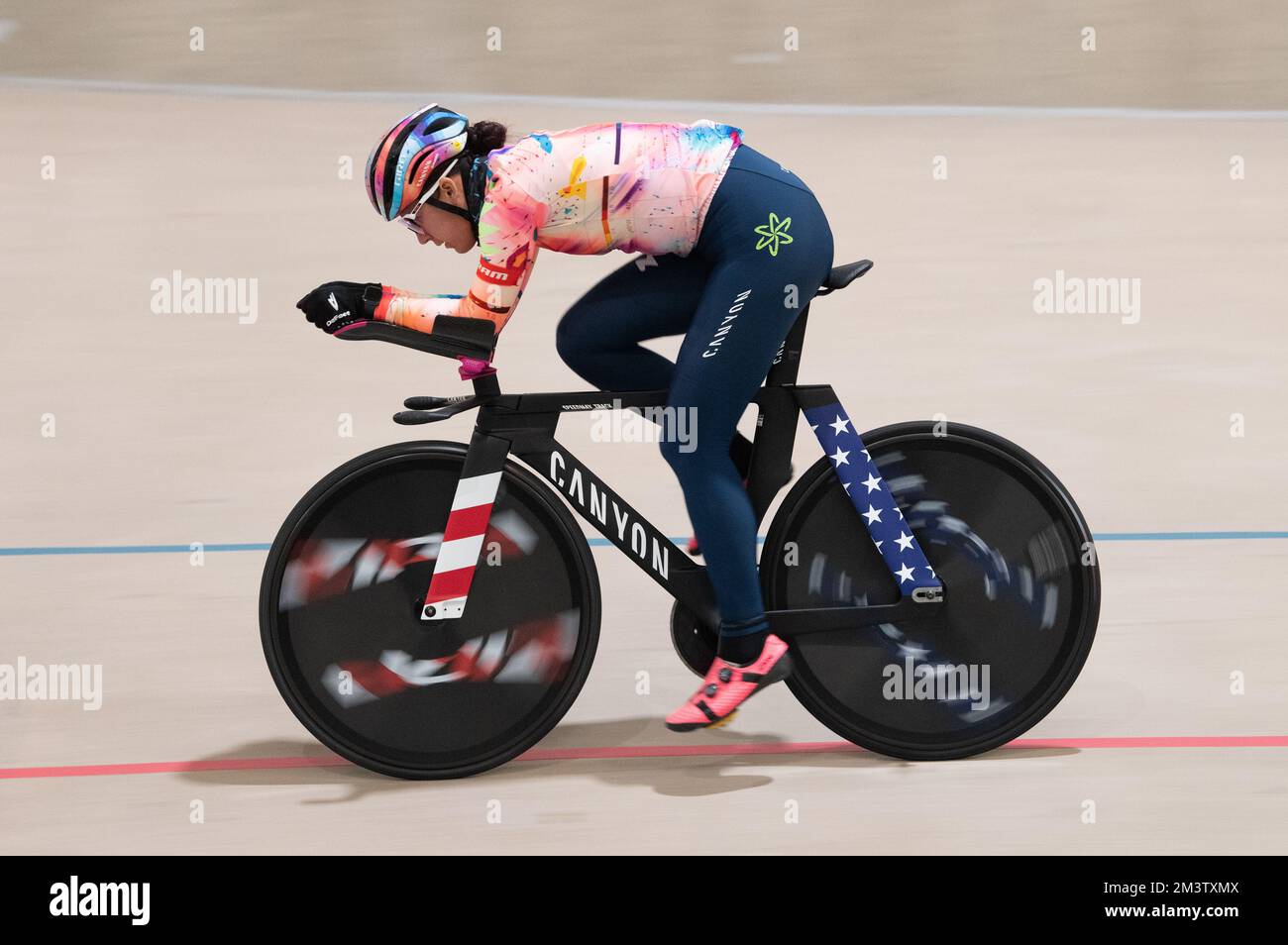 Individual pursuit World champion Chloe Dygert training on her new ...