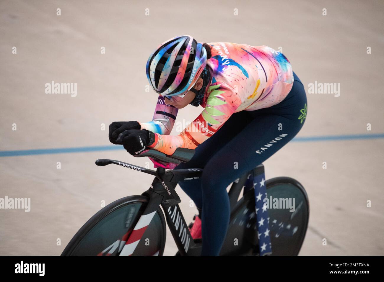 Individual pursuit World champion Chloe Dygert training on her new ...
