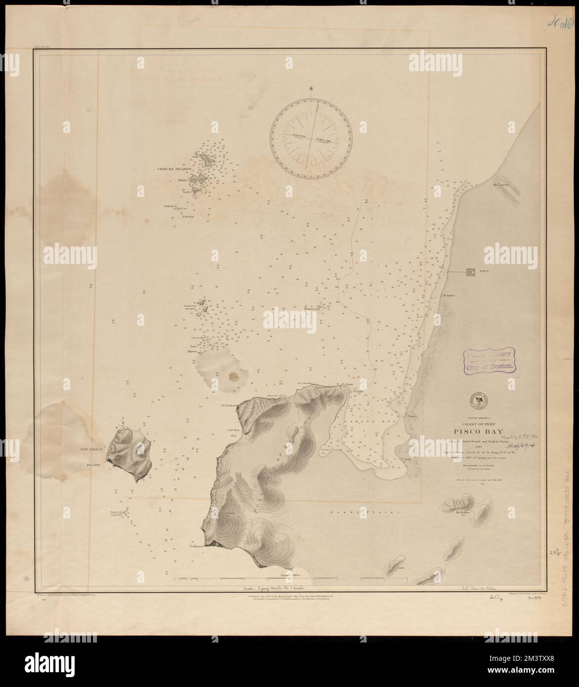 South America, coast of Peru, Pisco Bay : from the latest French and ...