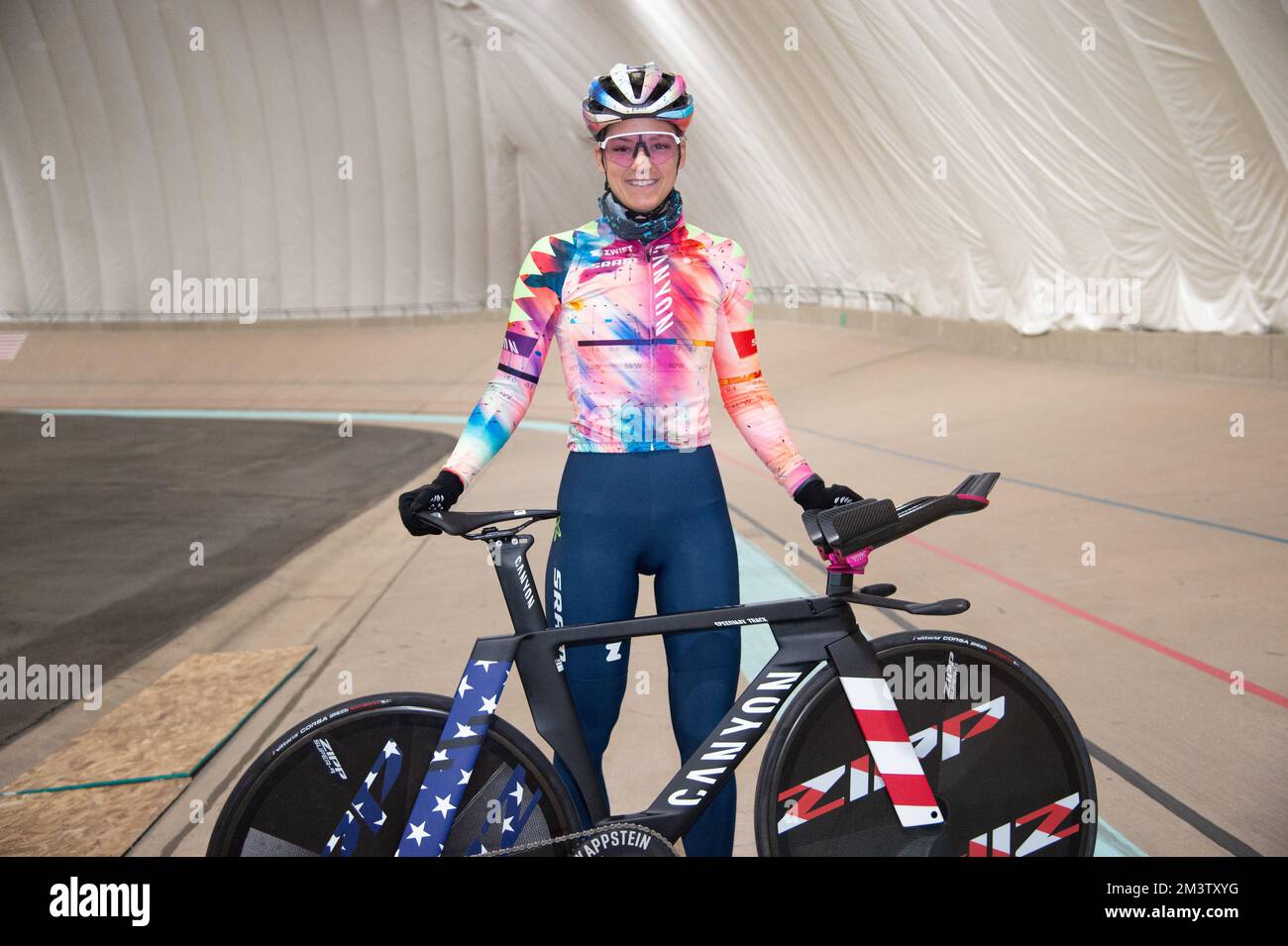 Individual pursuit World champion Chloe Dygert with her new Canyon ...