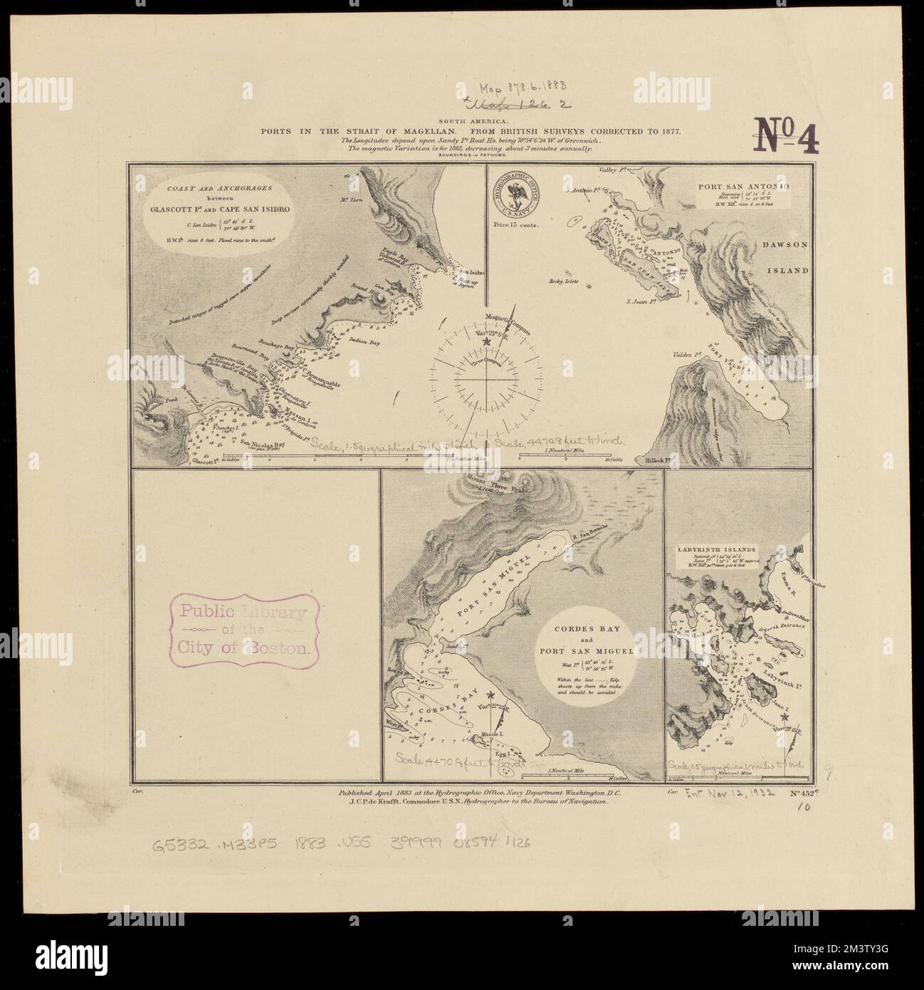 South America, ports in the Strait of Magellan : from British surveys ...