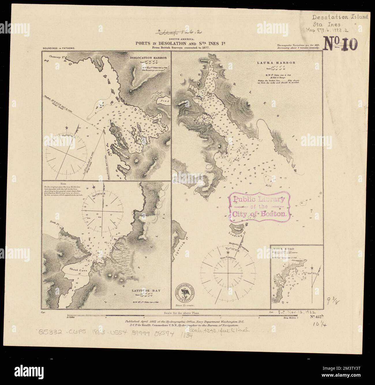 South America, ports in Desolation and Sta. Ines Is. : from British ...
