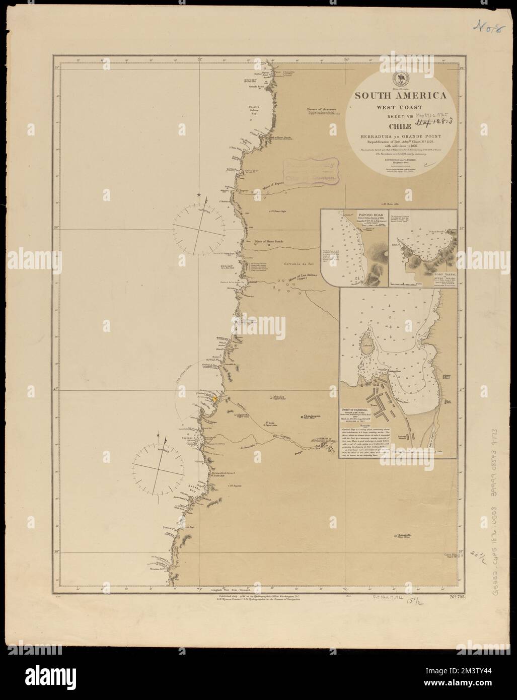 South America, west coast : republication of Brit. Admty. chart no ...