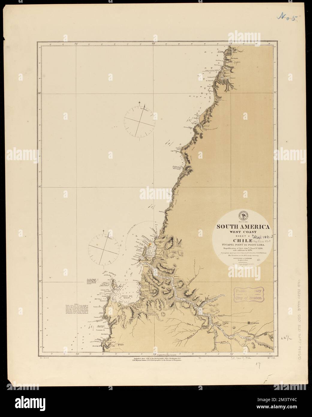 South America, west coast : republication of Brit. Admty. chart no ...