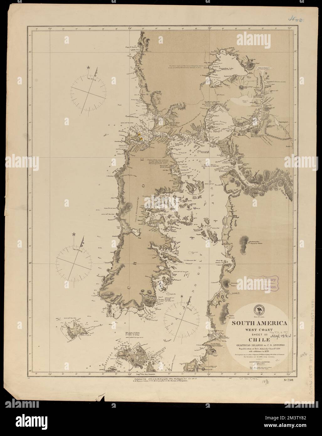 South America, west coast : republication of Brit. Admiralty chart no ...