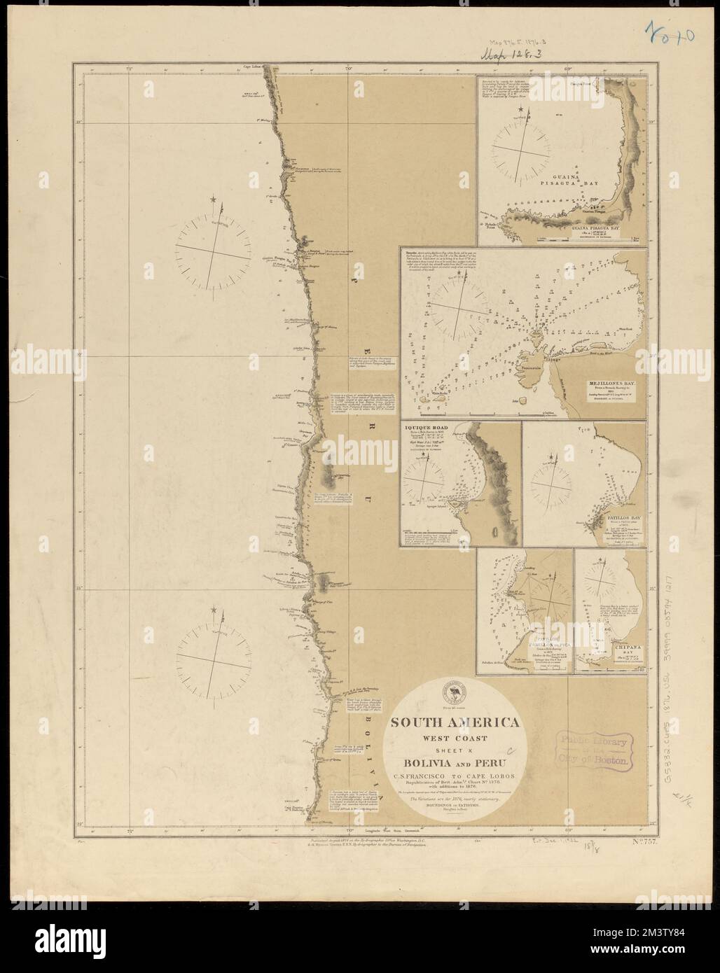 South America, west coast, sheet 10, Bolivia and Peru, C.S. Francisco ...