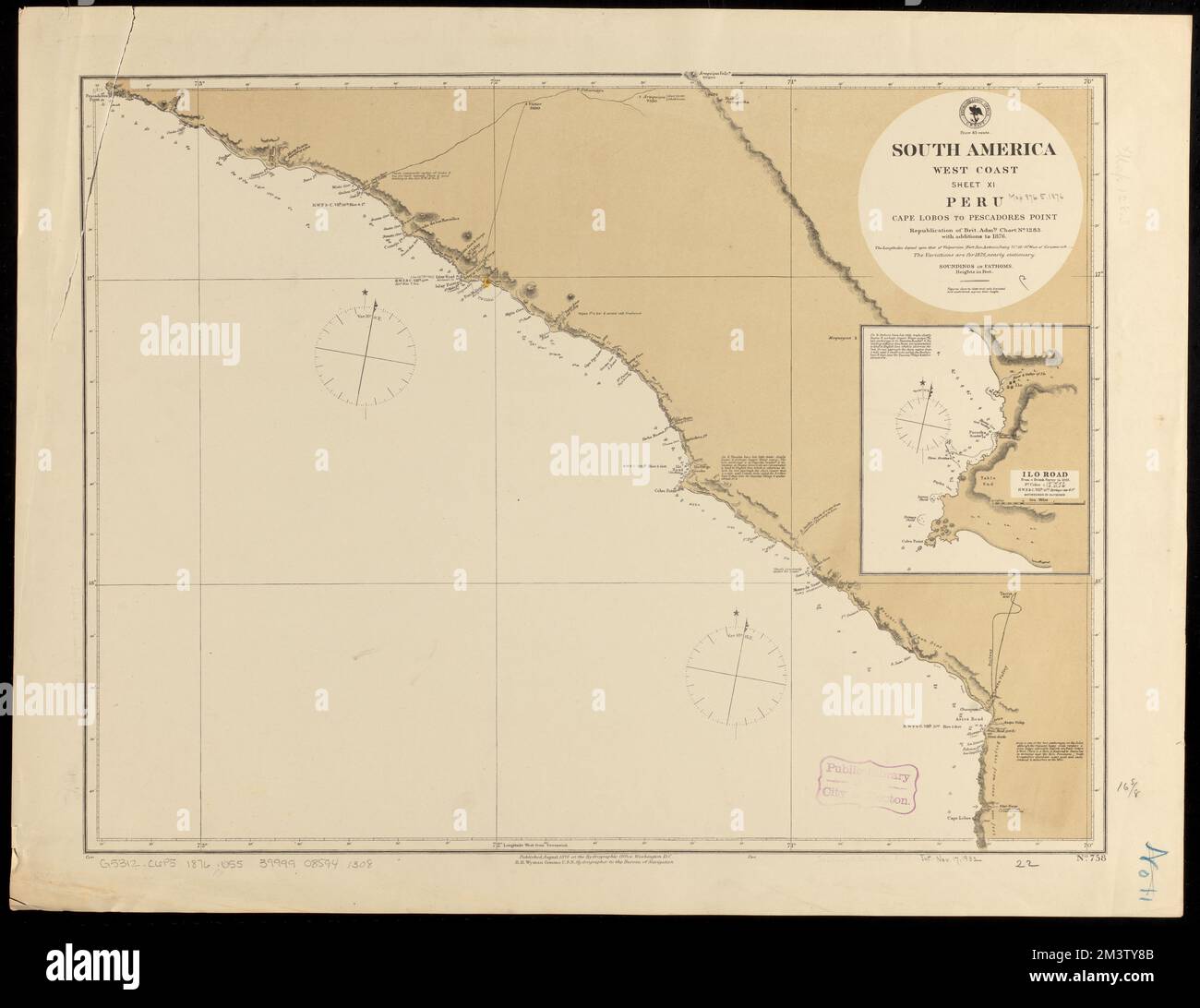 South America, west coast, sheet 11, Peru, Cape Lobos to Pescadores ...