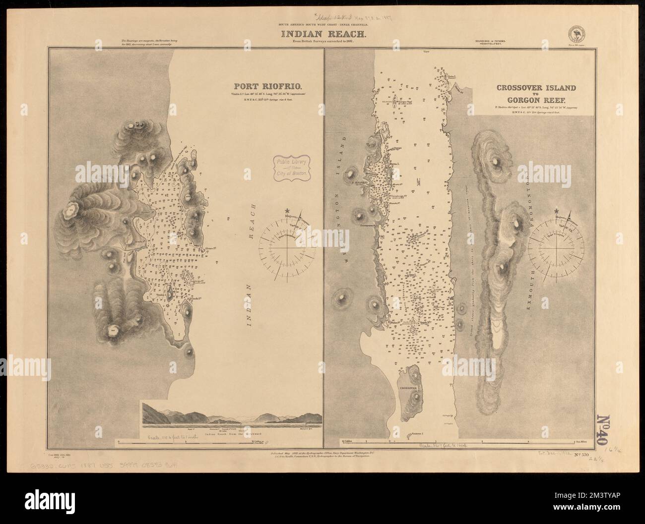 South America--south west coast--inner channels, Indian Reach : from ...