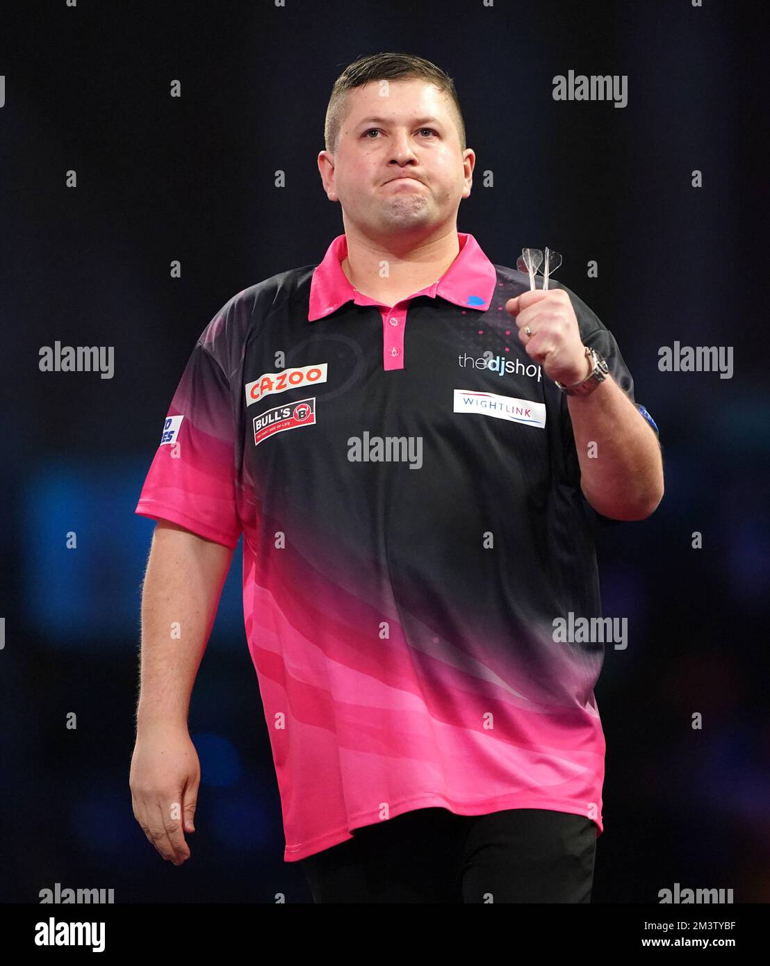 England's Keegan Brown in action against Germany's Florian Hempel ...