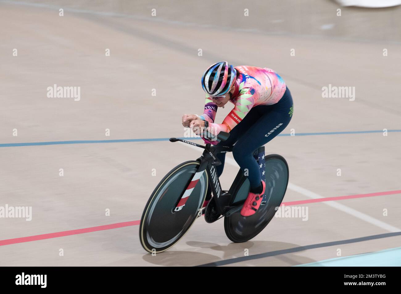 Individual pursuit World champion Chloe Dygert training on her new ...