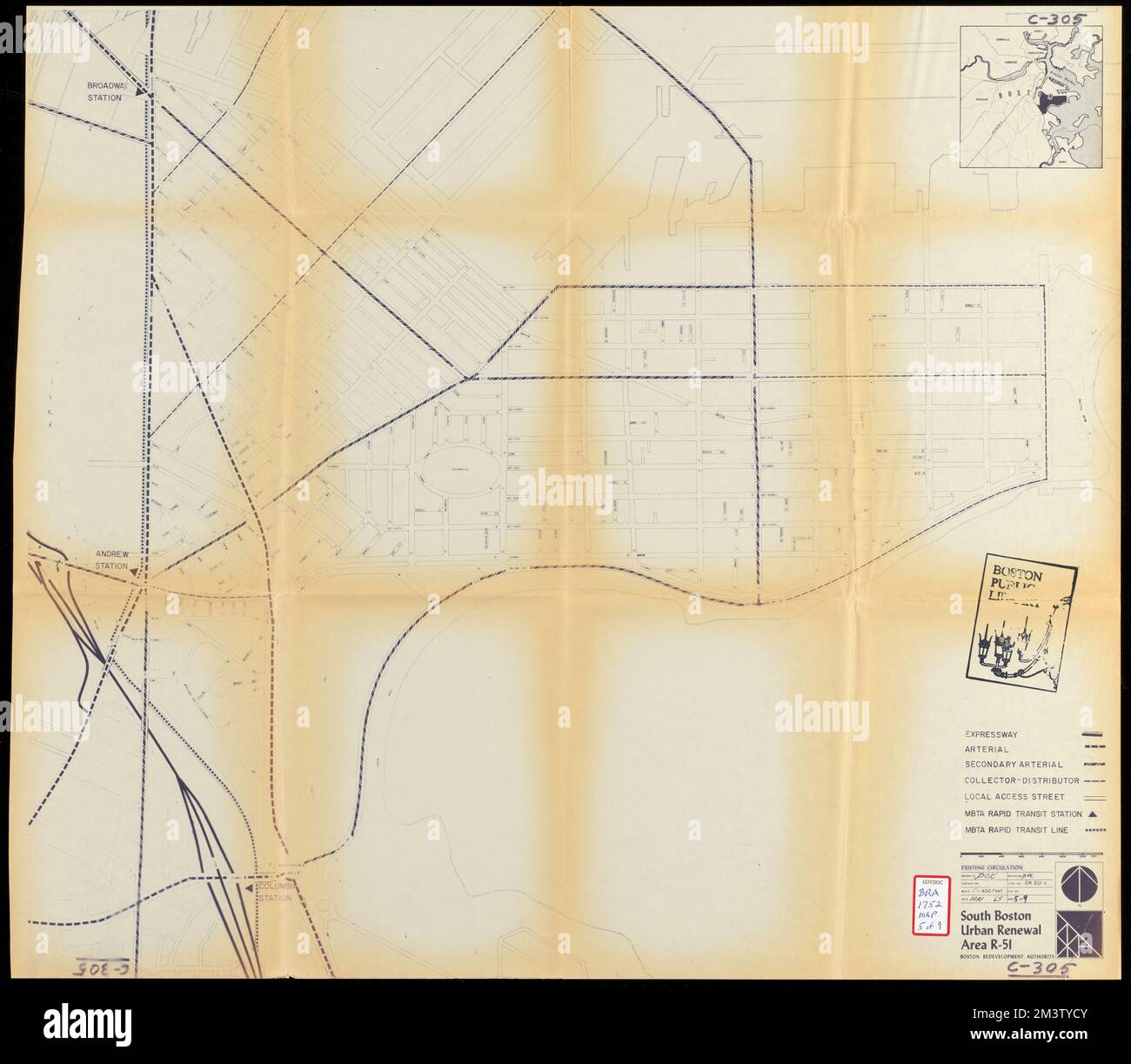 South Boston urban renewal area r-51 : existing circulation , South ...