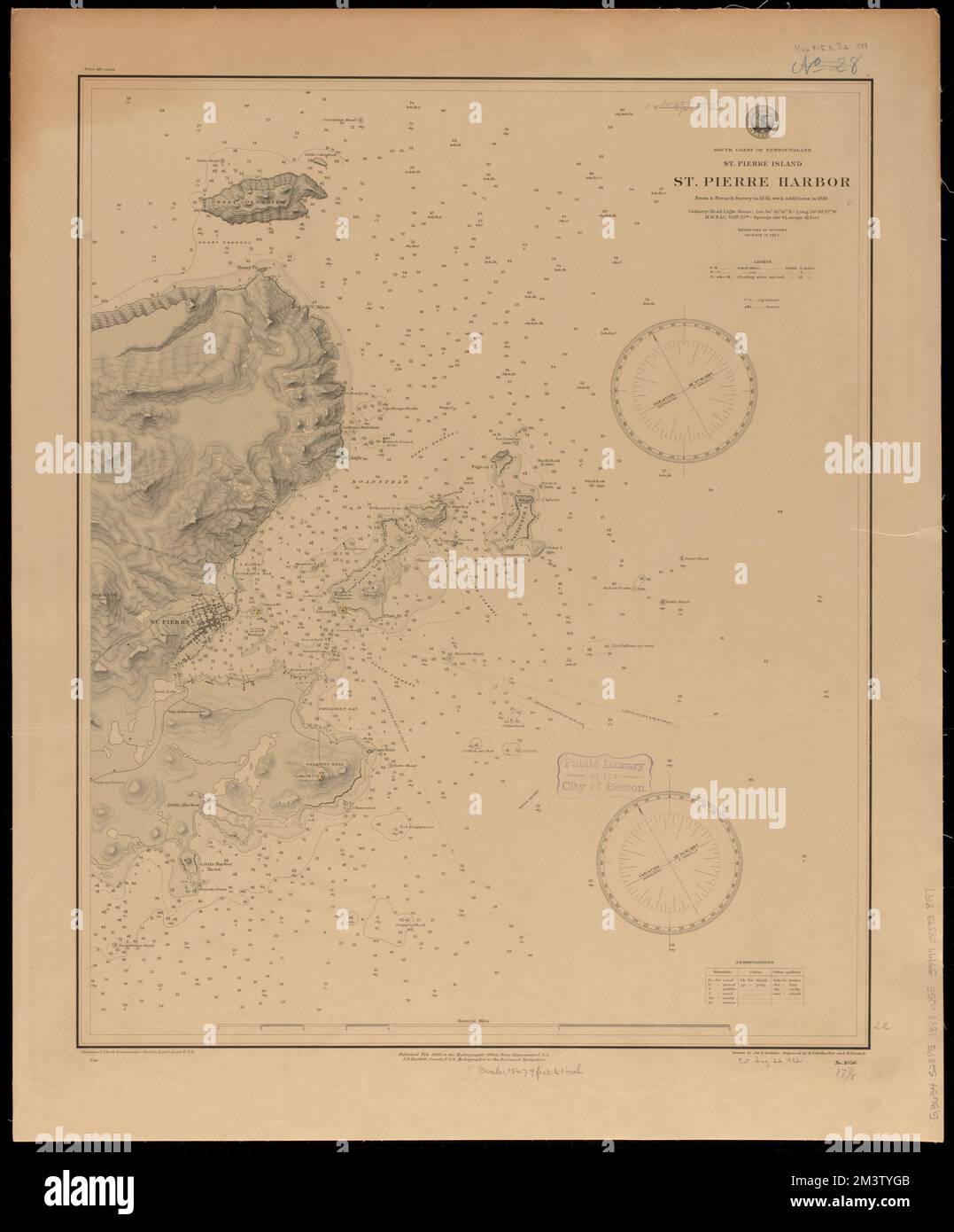 South coast of Newfoundland, St. Pierre Island, St. Pierre Harbor ...