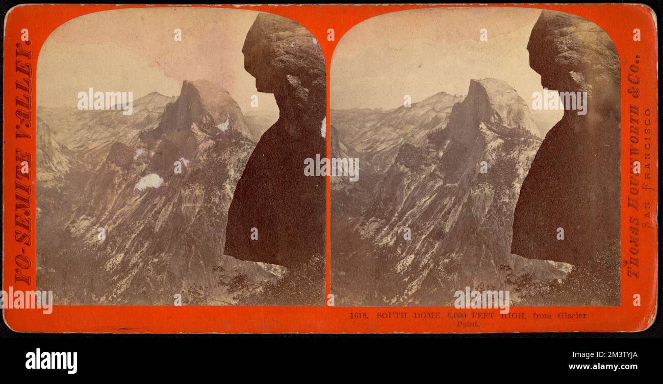 South Dome, 6,000 Feet High, from Glacier Point , Rock formations ...