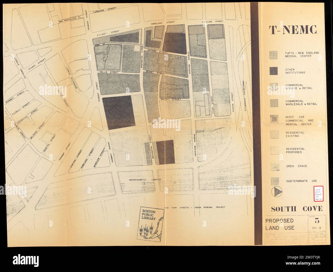 South Cove proposed land use , Chinatown Boston, Mass., Maps, City ...
