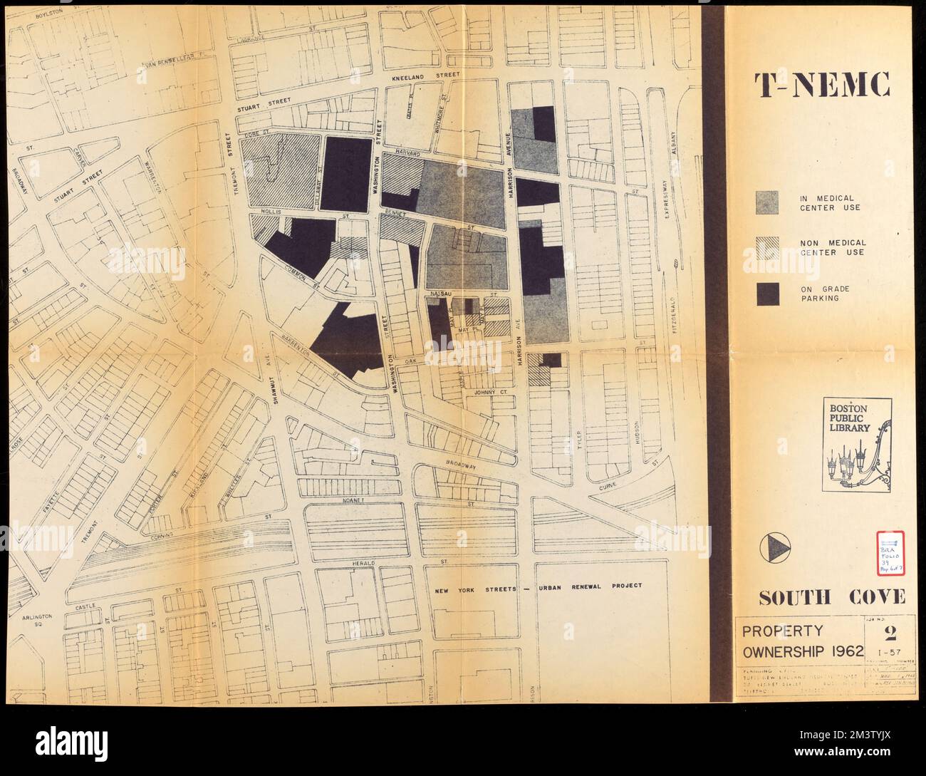 South Cove property ownership 1962 , Chinatown Boston, Mass., Maps ...