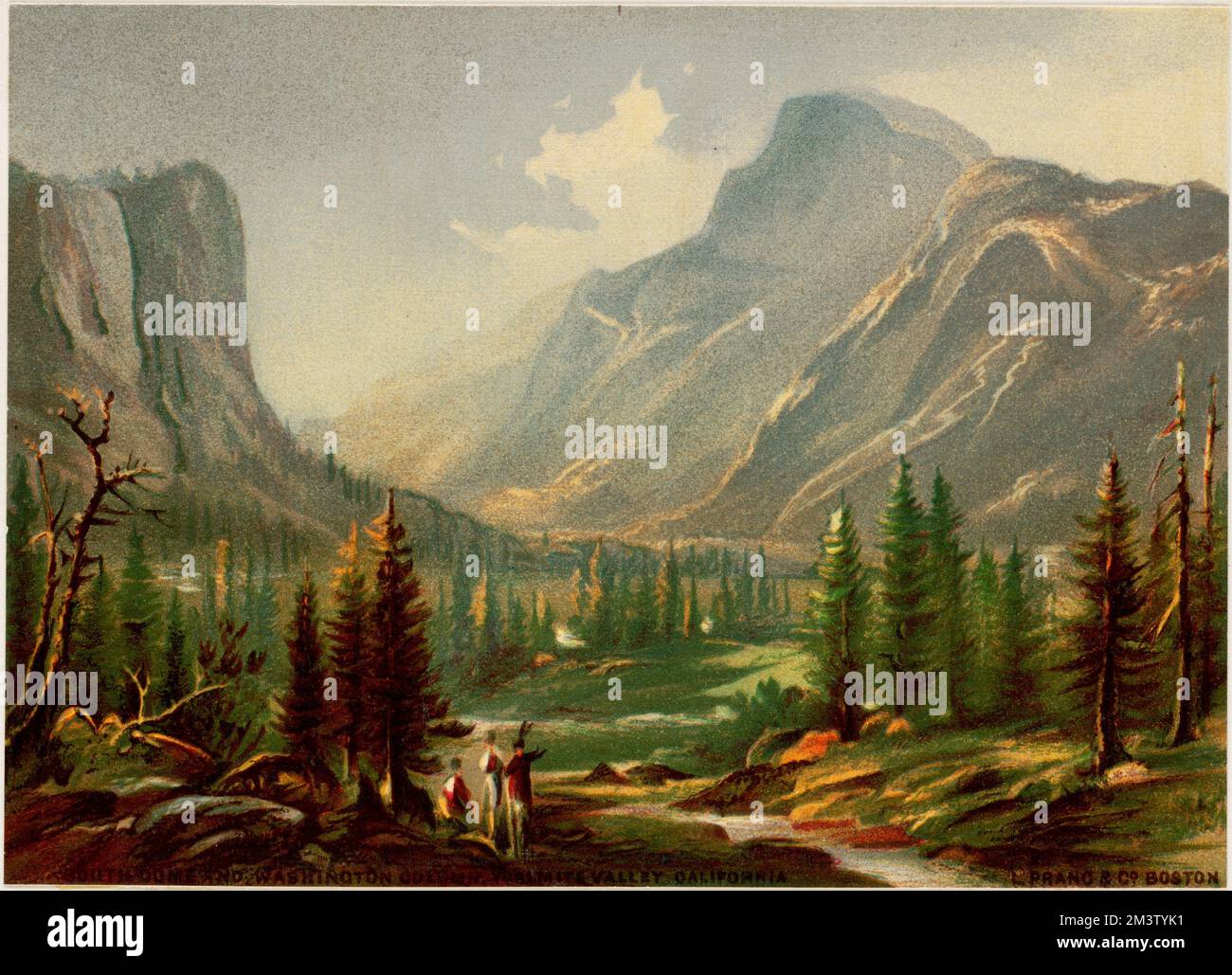 South Dome and Washington Column, Yosemite Valley, California ...