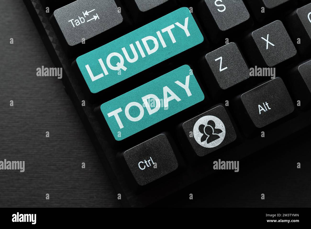 Sign displaying Liquidity. Business idea Cash and Bank Balances Market ...