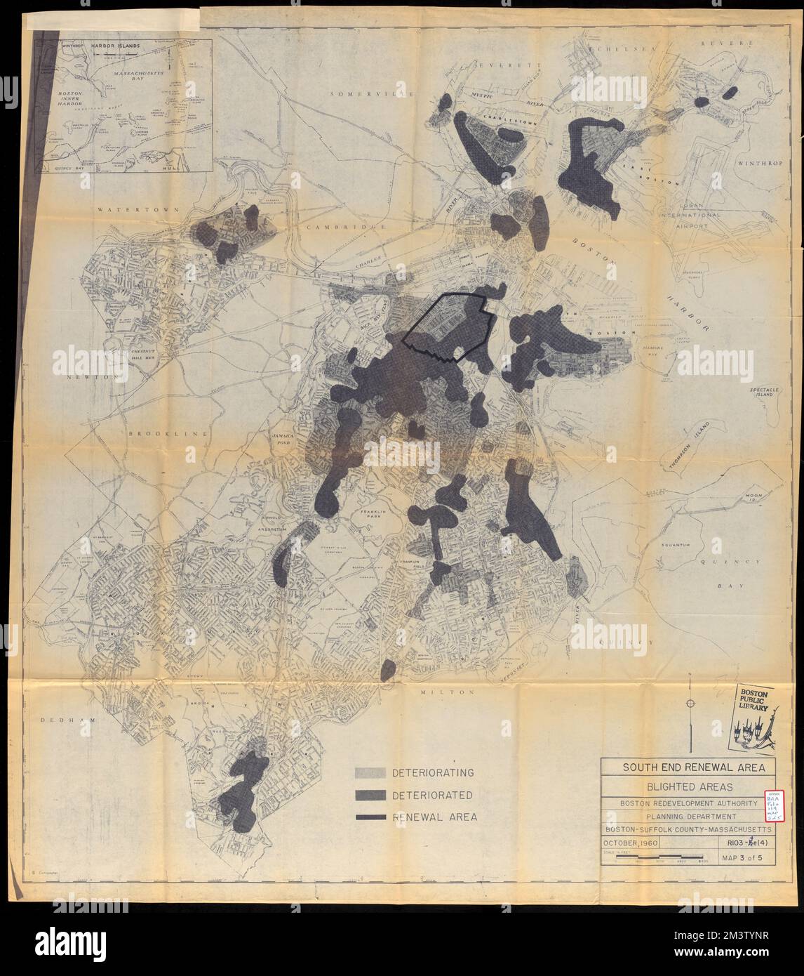 South End renewal area : blighted areas , Boston Mass., Maps, City ...