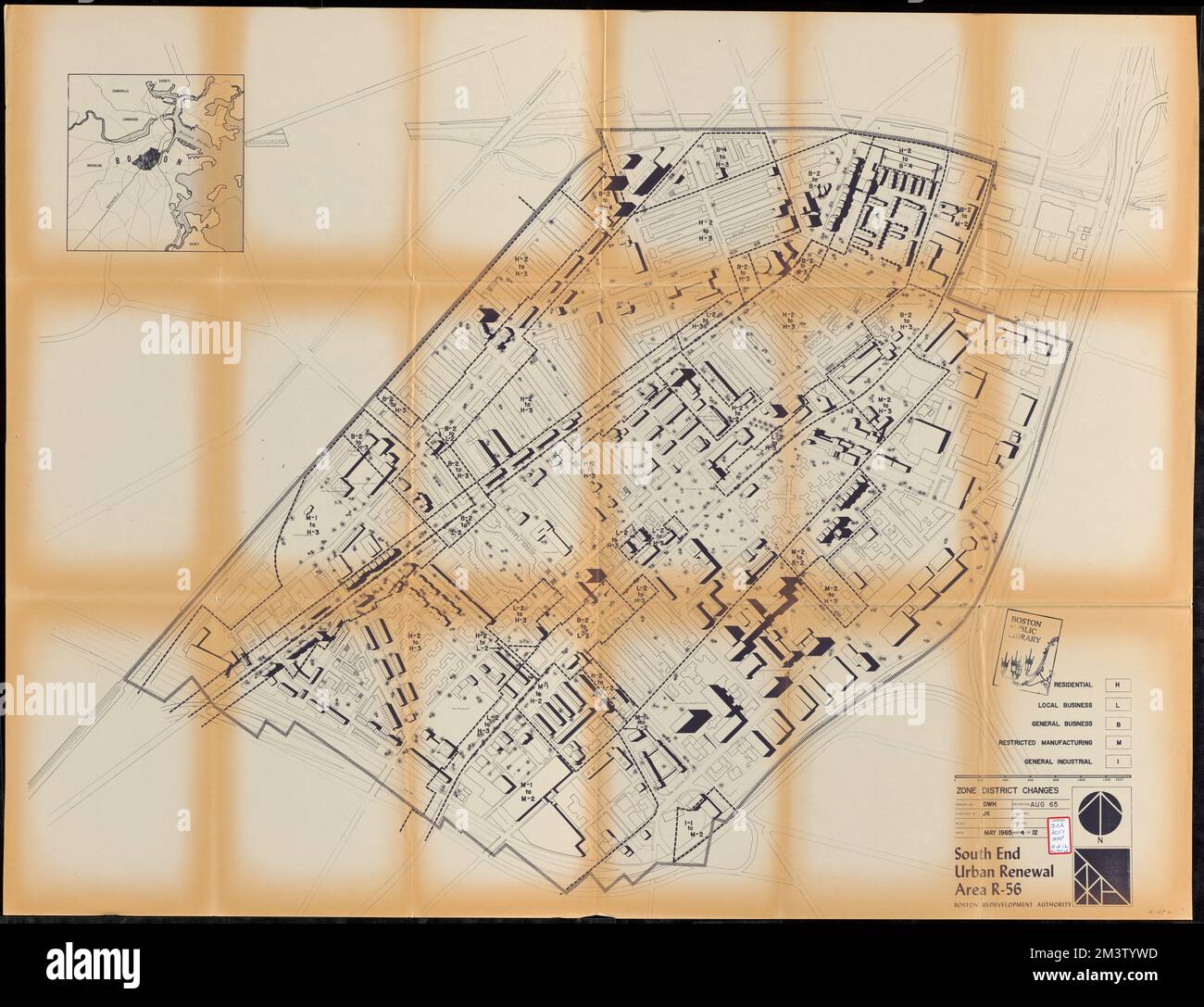 South End urban renewal area R-56 : zone district changes , South End ...