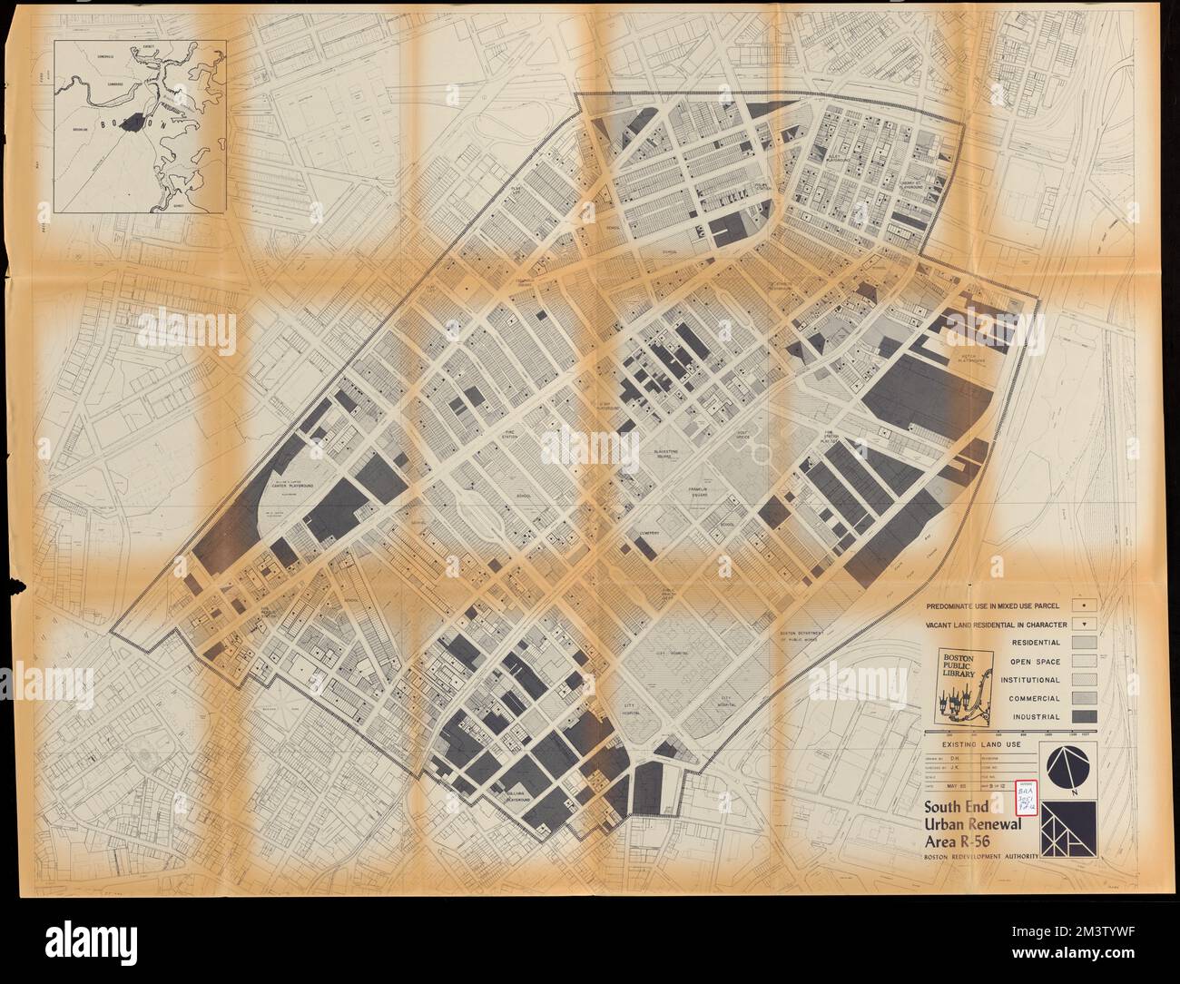 South End urban renewal area R-56 : existing land use , South End ...