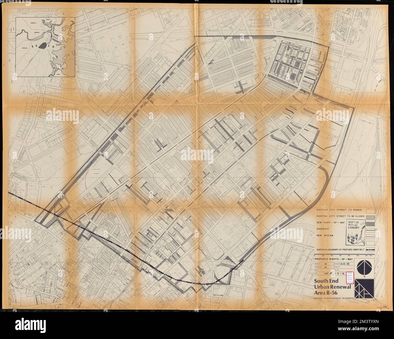 South End urban renewal area R-56 : proposed rights-of-way , South End ...