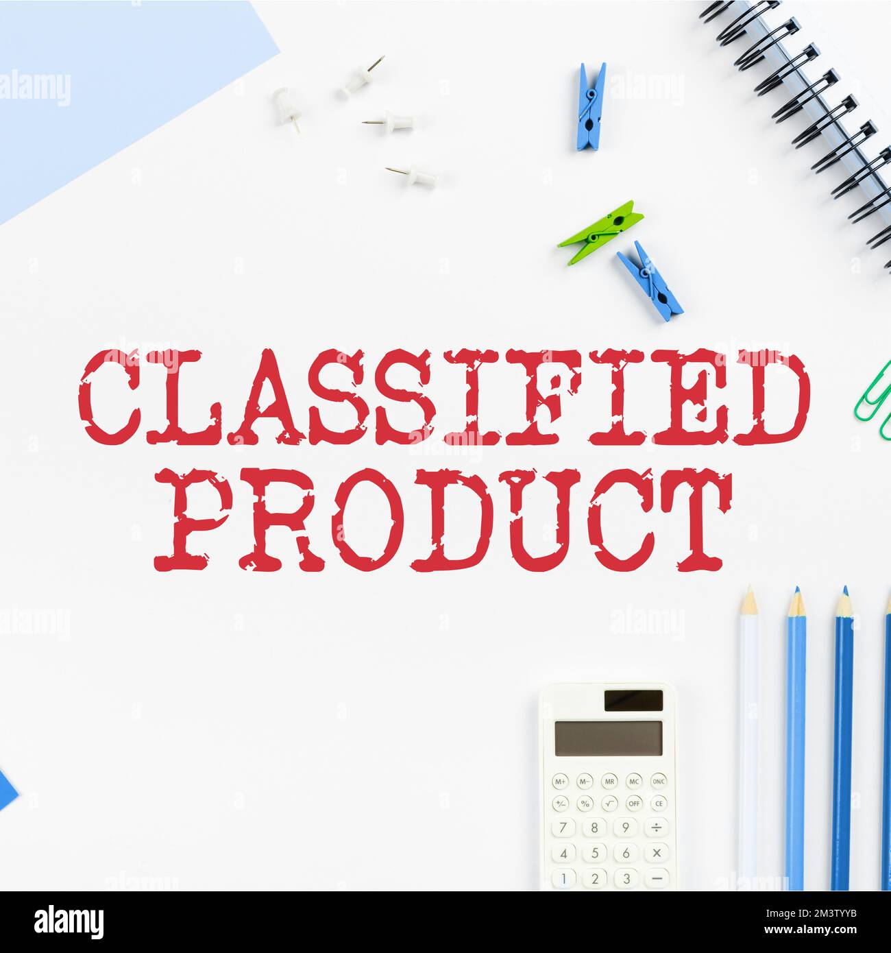Sign displaying Classified Product. Internet Concept Sensitive Data Top ...