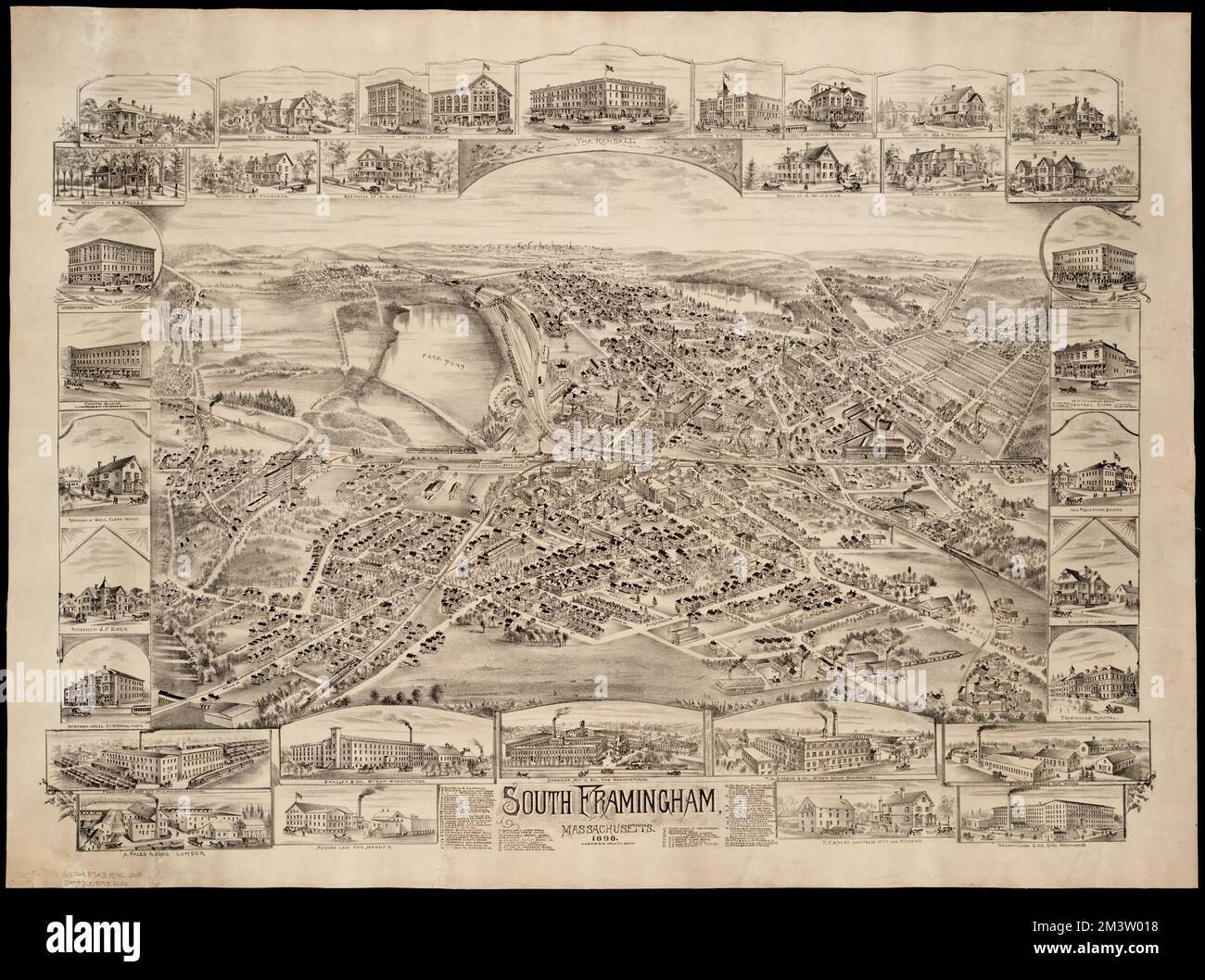 South Framingham, Massachusetts , Framingham Mass., Aerial views Norman ...