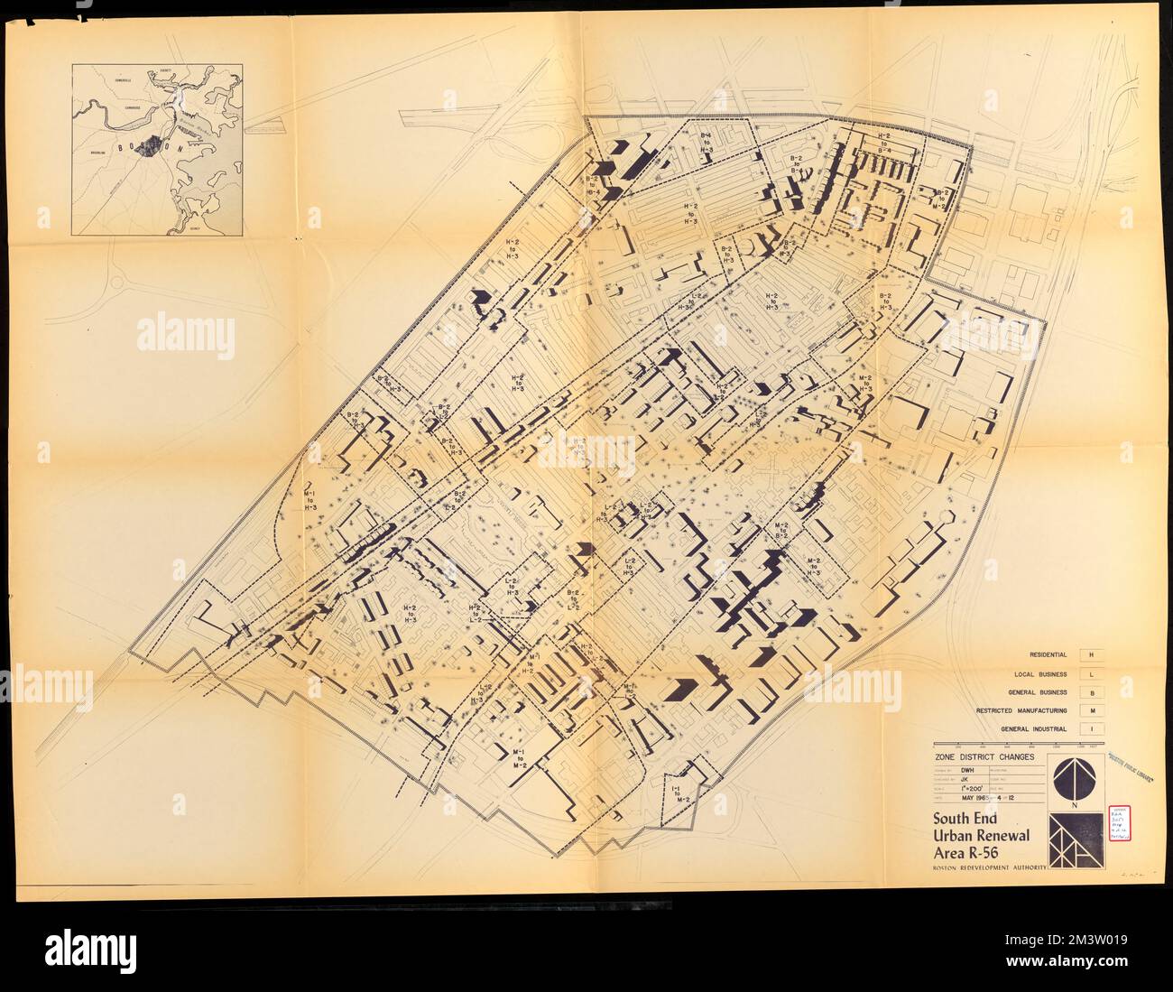 South End urban renewal area R-56 : zone district changes , South End ...