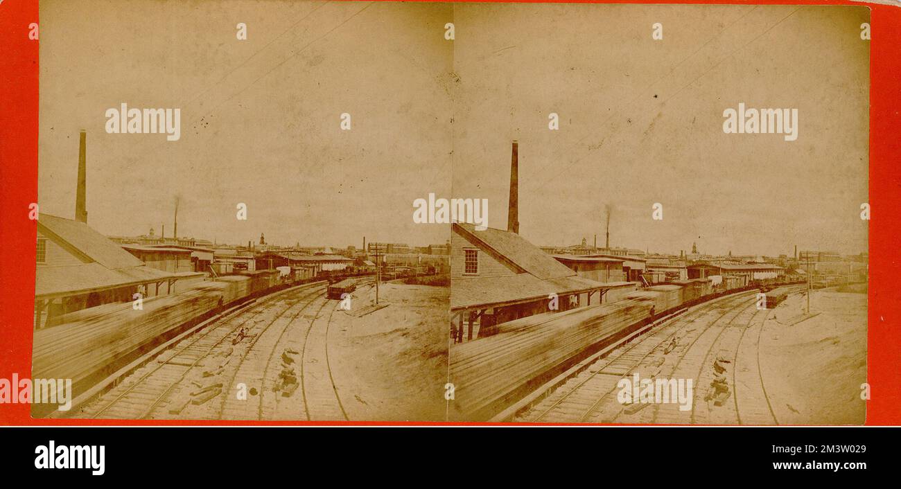 South Lawrence train station , Railroad stations Stock Photo - Alamy