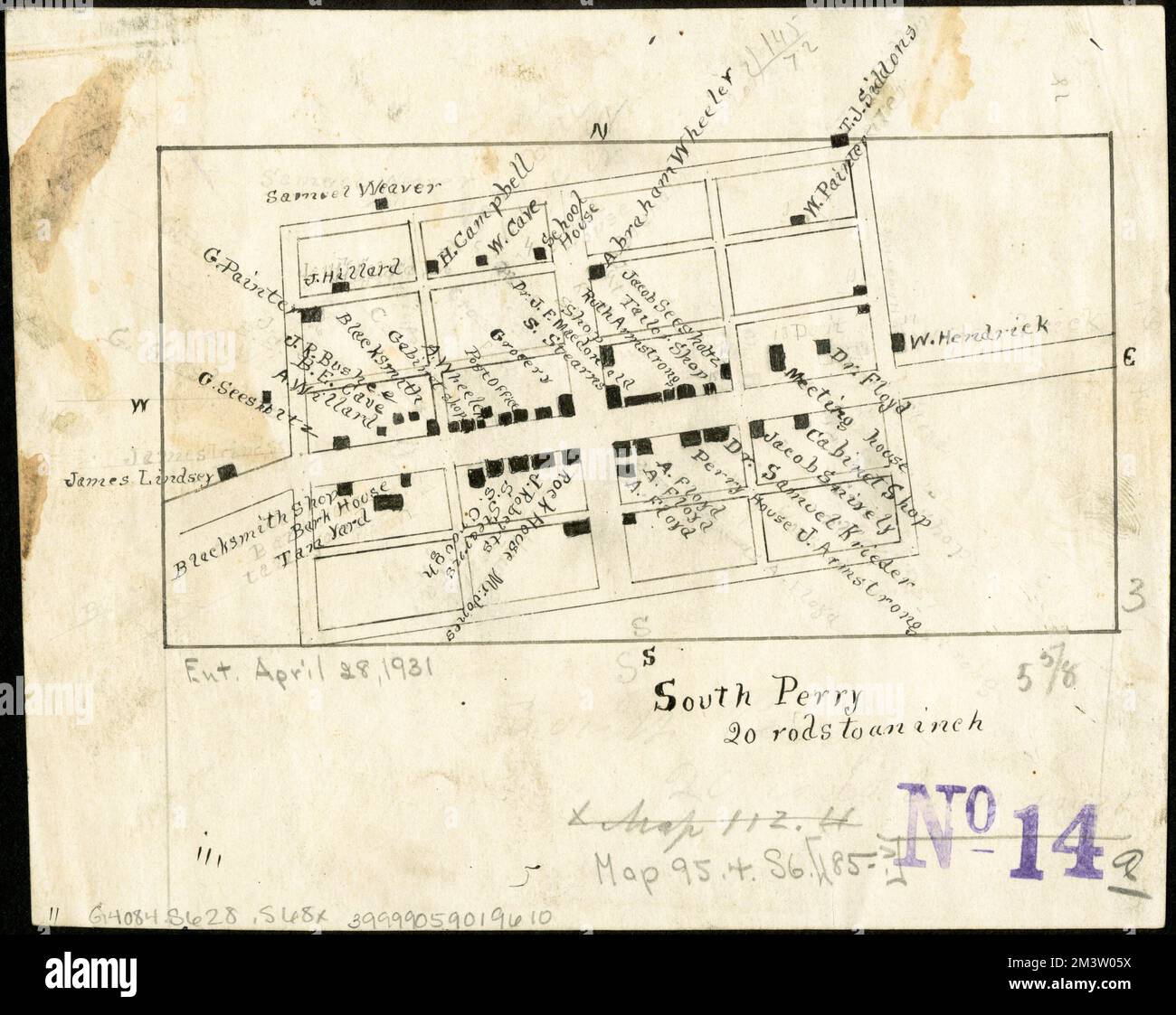 South Perry, [Ohio] , Perry Ohio, Maps, Manuscript Norman B. Leventhal ...