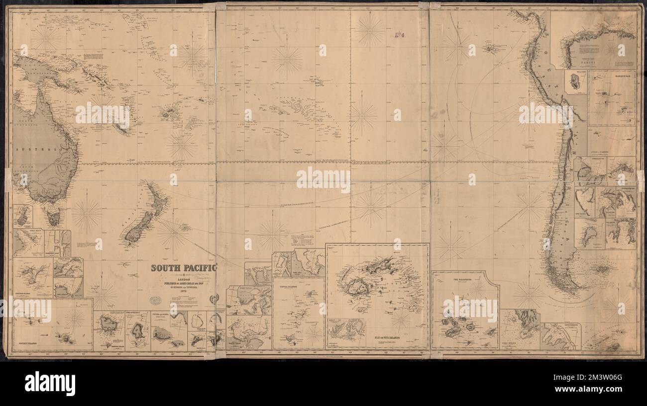 South Pacific , South Pacific Ocean, Maps, Nautical charts, South ...