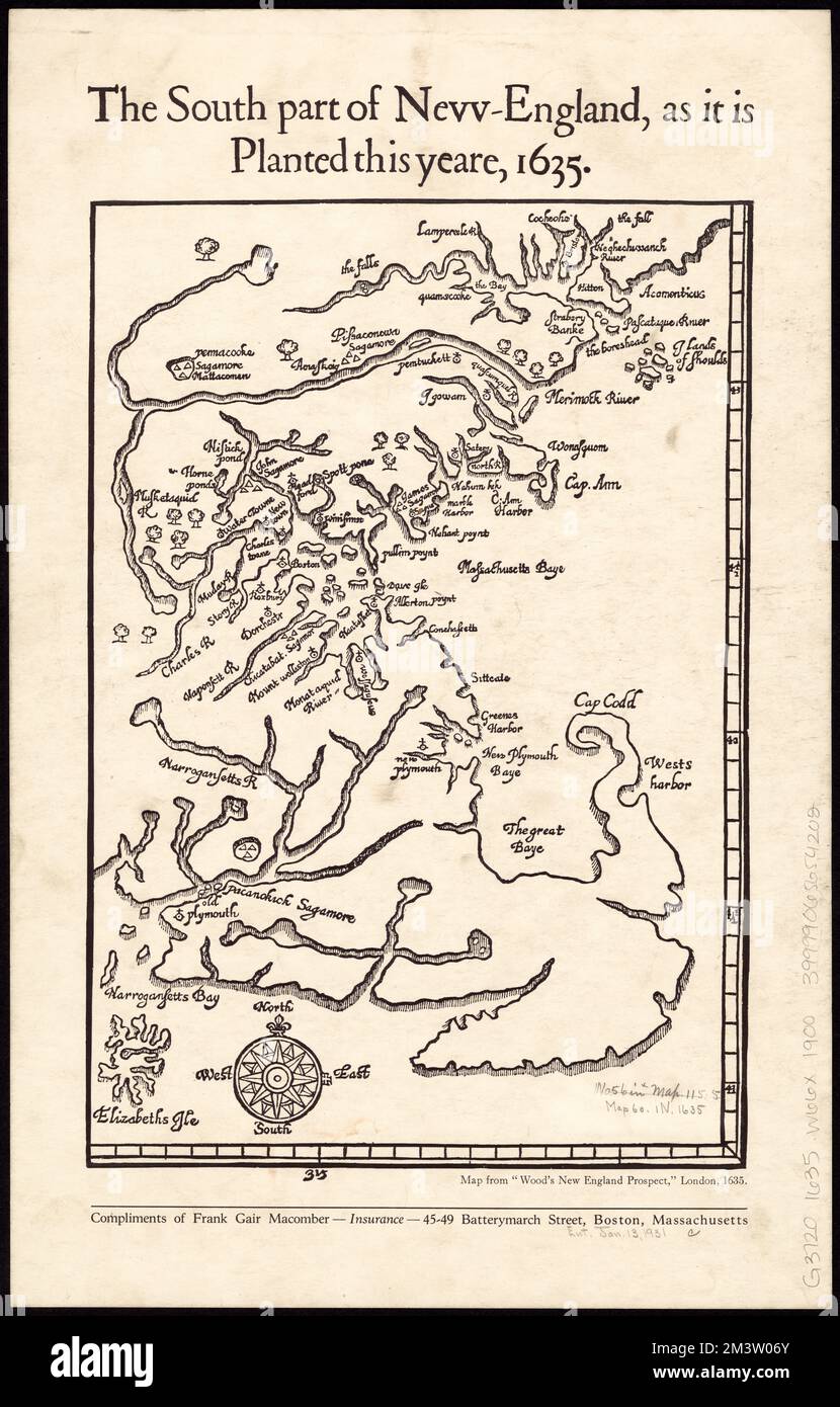The south part of New-England, as it is planted this yeare, 1635 , New ...