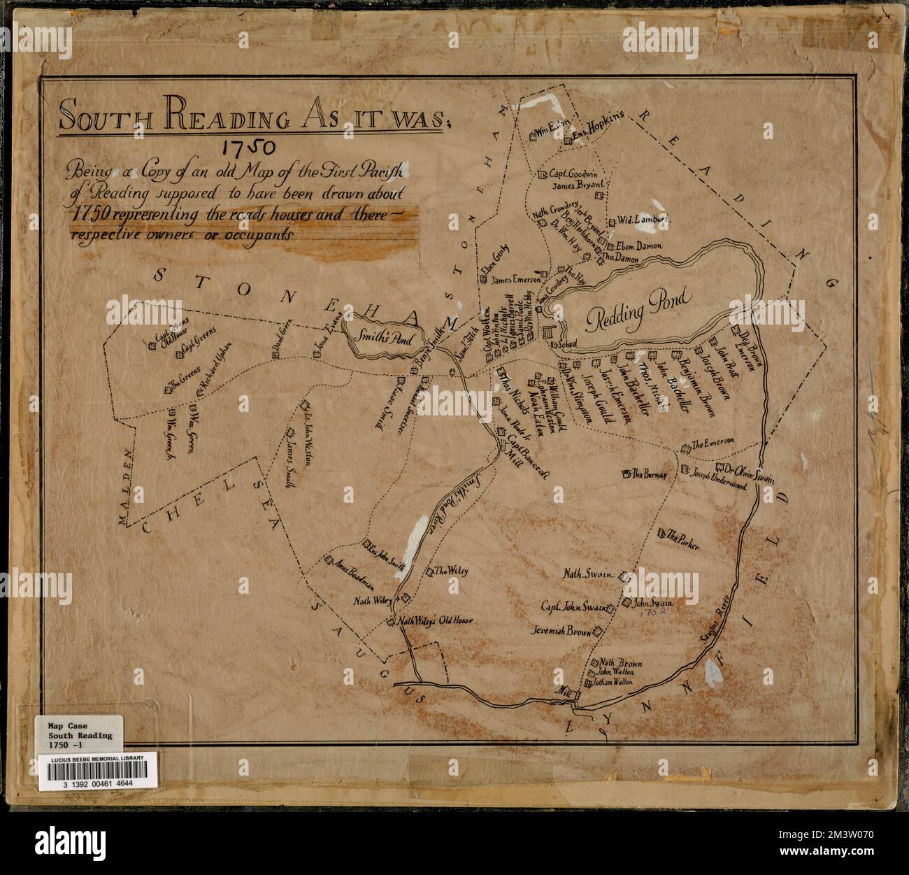 South Reading as it was : being a copy of an old map of the First ...